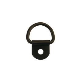 Small 1 Hole Black D-Ring