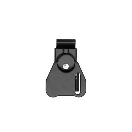 Small Black Surface Latch with Padlock Bracket