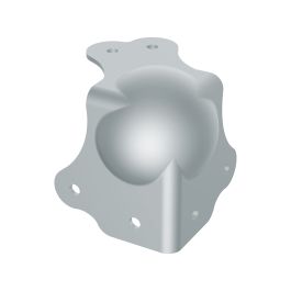 Zinc Brace Ball Corner with 4mm Radius