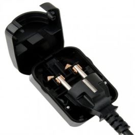 SCP3 UK Plug Converter Black 13A for 3 Pin Schuko with Earth SCP3-BK-R-13A