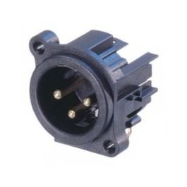 XLR 3 Pin Male Chassis A Series NC3MAH