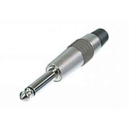 1/4in Mono Jack Plug All Metal Red Ring NYS224C-2