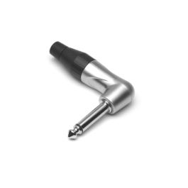 1/4” (6.35mm) Right Angle Mono Jack Plug Connector