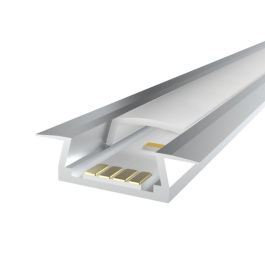 1000mm Long White Shallow Recessed Aluminium Extrusion