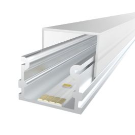2m 21x19mm Surface Mounted Aluminium Profile Kit for up to 16mm Led strips