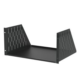 5U Black Rack Shelf - 368mm Deep | Penn Elcom