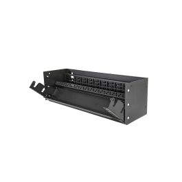 150mm Deep 2U Black Drop-down Wall Rack | Penn Elcom