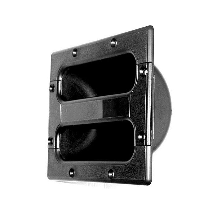 Small Black 2-Piece Cabinet Bar Handle with Logo Inset | Penn Elcom