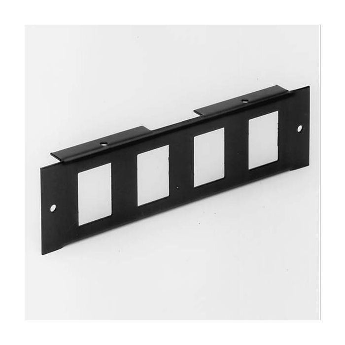 4u Msb Front Panel For 4 X Snap In Iec Male 1 Module Wide4u Msb Front Panel For 4 X Snap In 