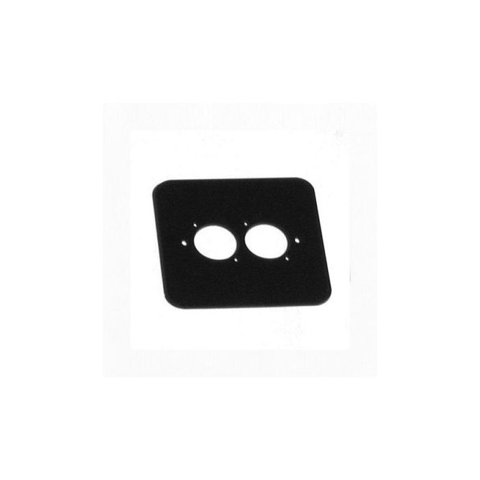 Single Gang Box Black Front Panel Punched for 2 x D-Series Connectors ...