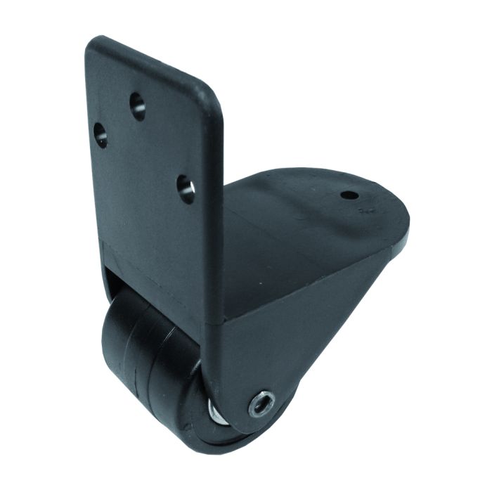 1 9/16" Black Plastic Surface Mount Edge Caster | Penn Elcom