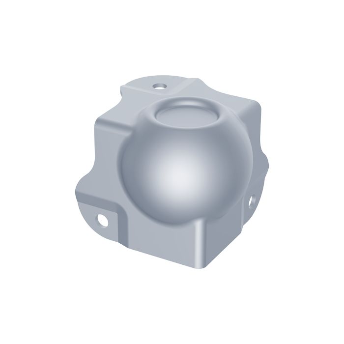 PennBrite Female Stackable Brace Ball Corner with 30mm Offset and 1.5mm ...