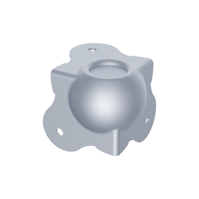 Large PennBrite Female Stackable Ball Corner with 0.5mm Radius | Penn Elcom