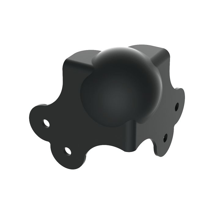 Large Black 2 Leg Ball Corner with 2.5mm Radius