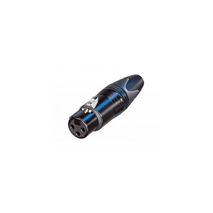 Pack of 100 x Disassembled Black Body Gold Pin Female XLR 3 Pin Cables ...