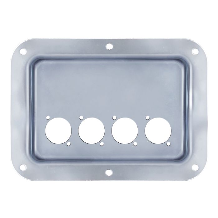 Large Dishes Punched for 4 x D-Series Connectors_D024 Series