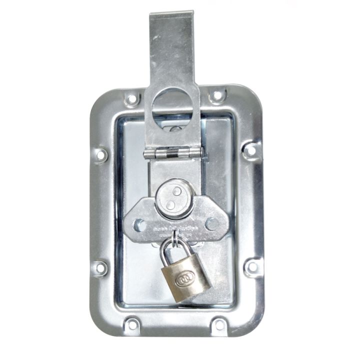 Large Recessed Valance Spanning Overlatches with Padlock Bracket ...