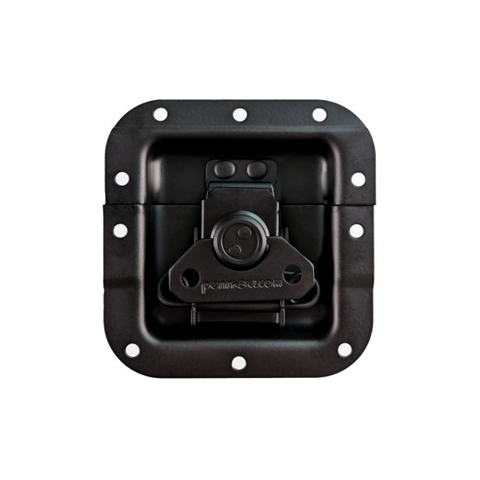 Medium Black Recessed Latch in Very Shallow Dish with 27mm Offset ...