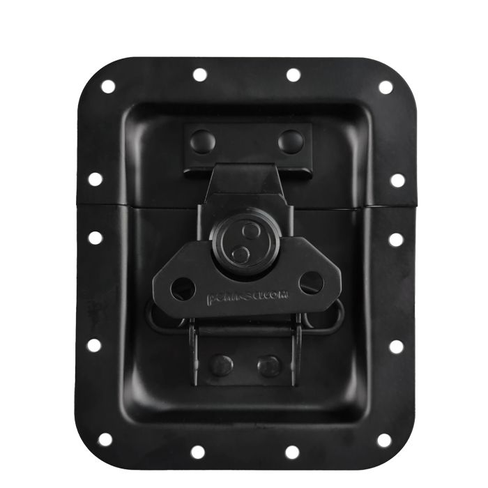 Large Black Recessed Latch in Deep Short Dish | Penn Elcom