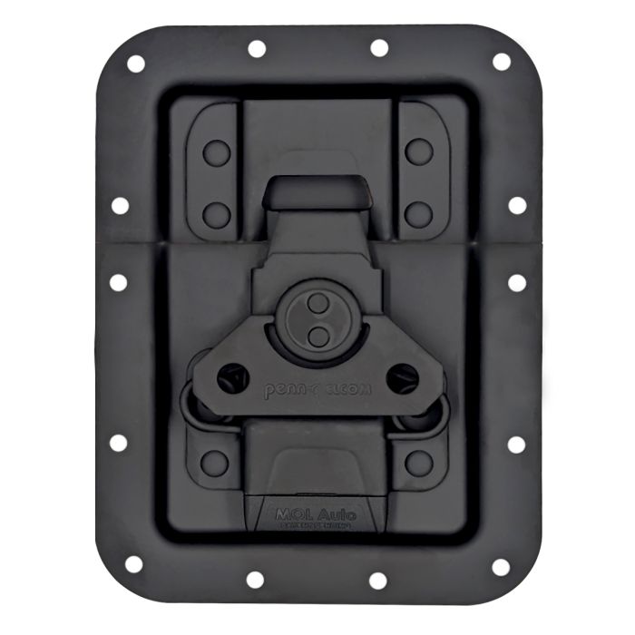 Large Black Recessed Mol3 Latch In Shallow Dish Penn Elcom