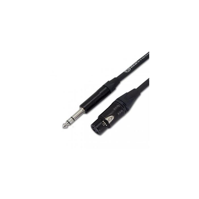 2M Balanced Line Cable Stealth Series 6.3mm Jack to Female XLR