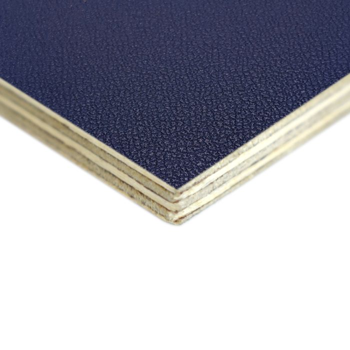 High Quality Birch Wood Panels with Navy Blue Textured PVC Laminate ...