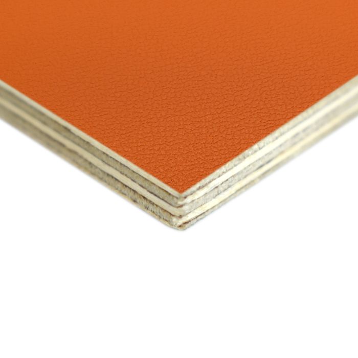 High Quality Birch Wood Panels with Orange Textured PVC Laminate_Orange ...