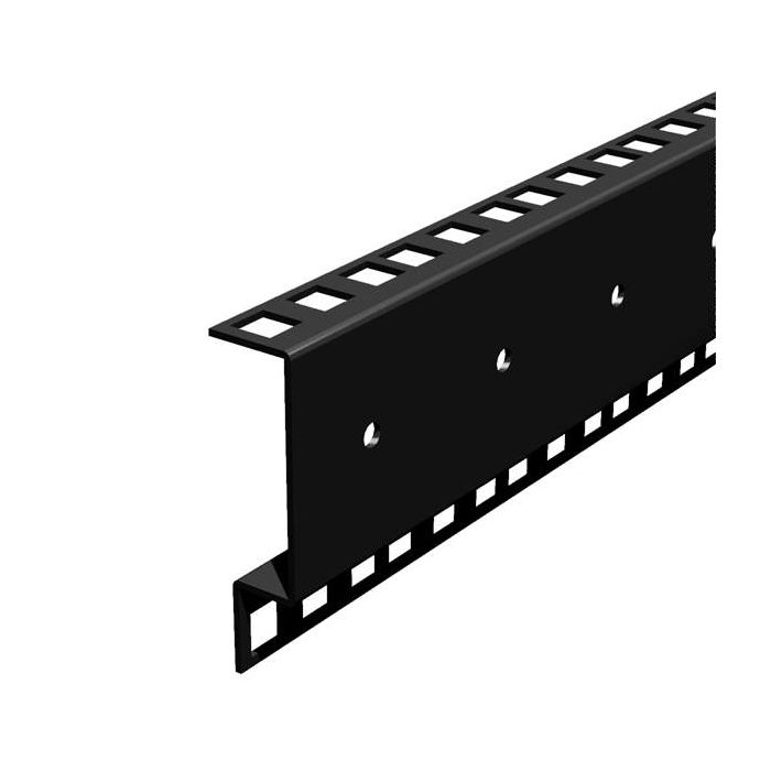 6U Double Rack Strip with Square Holes 1.5mm Thick | Penn Elcom