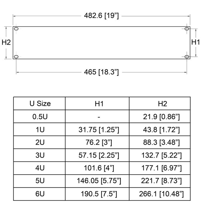 Elite Core Blank Rack Panels Hinged Blank, Vented, & D-Series Rack ...