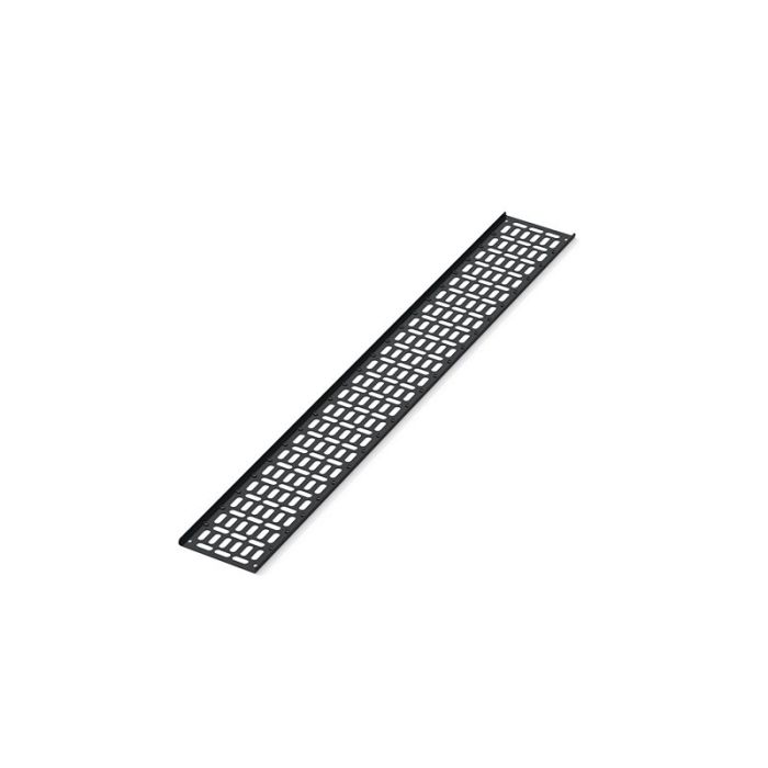 12U Black Vertical Cable Management Tray | Penn Elcom