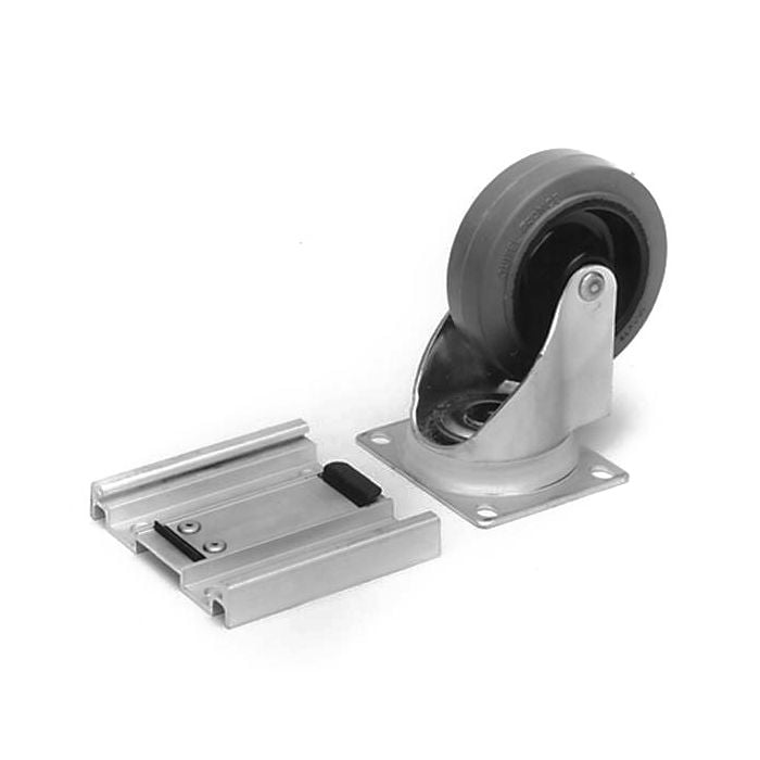 Set of 4 Plates for Casters with 3 3/8" x 4 3/16" x 3/16" Top Plates ...