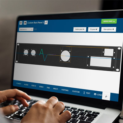 Panel Designer | Custom 19 Inch Rack Panel Design Online Tool | Penn Elcom